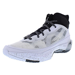 Nike Men's Air Jordan XXXVII Basketball Shoe (White/Citrus/Black, us_Footwear_Size_System, Adult, Men, Numeric, Medium, Numeric_10_Point_5), 10.5