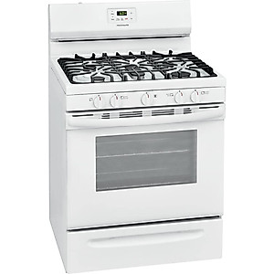 Frigidaire FCRG3052AW 30" Freestanding Gas Range with 5 Sealed Burners 5 cu. ft. Oven Capacity in White