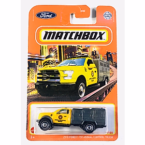 Matchbox 2021 - 2010 Ford F-150 Animal Control Truck - Yellow - 72/100