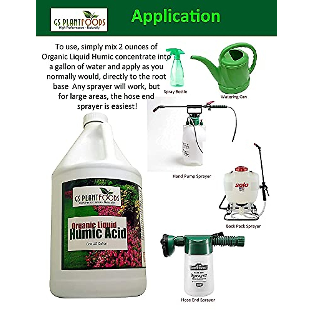 Organic Liquid Humic Acid with Fulvic Increased Nutrient Uptake for Turf, Garden and Soil Conditioning 1 Gallon Concentrate (Packaging May Vary)