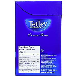 Tetley Orange Pekoe Tea, 144 Count Tea Bags, 454g/1lb, (Imported from Canada}