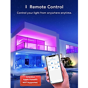 meross Smart Light Bulb, Smart WiFi LED Bulbs Works with Alexa, Google Home, Dimmable E26 Multicolor 2700K-6500K RGBWW, 810 Lumens 60W Equivalent, No Hub Required, 4 Pack