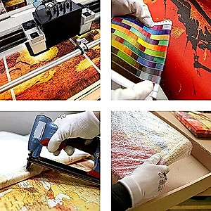 5 Pieces Canvas Wall Art Modern Home Decor Loon In Misty Waters Framed Artwork Pictures for Wall Decor Pictures for Living Room 60x32 Inch