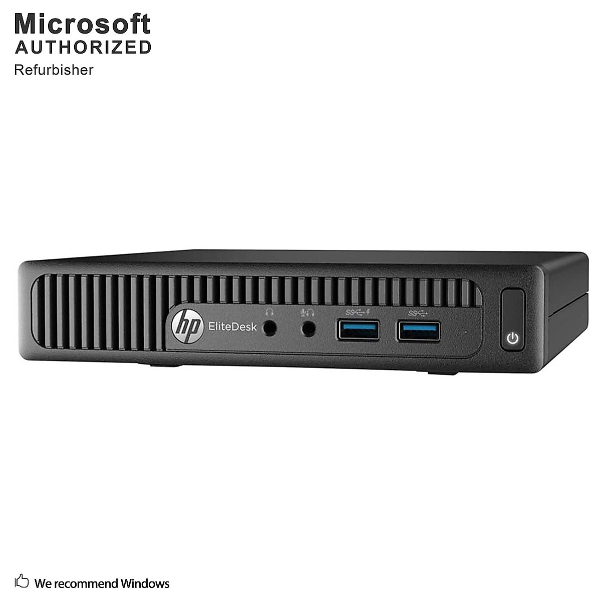 HP EliteDesk 800 G1 Tiny Computer Micro Tower PC, Intel Core i5, 8 GB Ram, 500 GB HDD, WiFi Windows 10 Pro (Renewed)