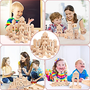 Arthopt Wooden Stacking Rocks (82PCS)