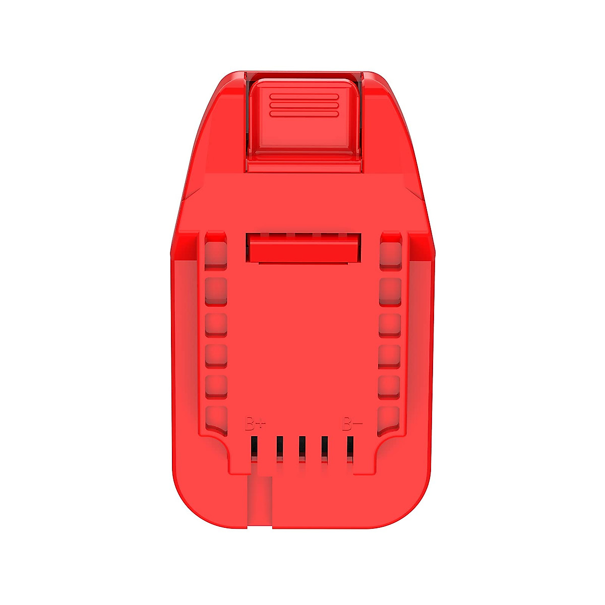 LQ-18RY Adapter Fits Bauer 20v Cordless Tools for DeWalt 20v MAX XR Slider Lithium Batteries-Adapter Only, Red