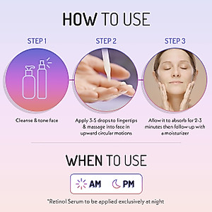 Eve Hansen Facial Serum Set | Vitamin C Serum, Hyaluronic Acid Serum, Retinol Serum | Hydrating and Anti-Aging Serum Set | 3x1 oz