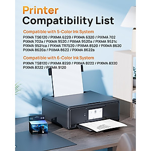 E-Z Ink (TM Compatible Ink Cartridge Replacement for Canon PGI-280XXL PGI 280 XXL Compatible with PIXMA TR7520 TR8520 TS6120 TS6220 TS8120 TS8220 TS9120 TS9520 TS9521C Printer (4 Black)