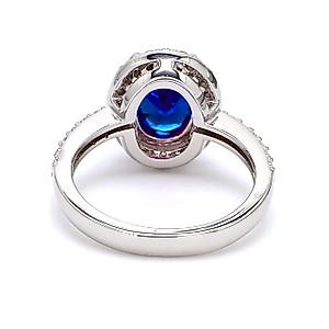 HRG Sterling Silver Star Sapphire Ring Lindy Star Sapphire Ring Lab Created Synthetic Star Ring Wedding Ring Handmade Ring (Sterling Silver, 8)