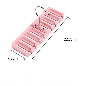 ArMordy(TM) Multifuction Storage Storage Rack Tie Belt Organizer Space Saver Rotating Scarf Ties Hanger Wardrobe Finishing Rack Space Saver[ blue ]