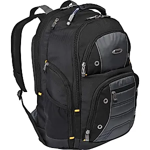 Targus Drifter II Laptop Bag — 16 Inch Laptop Backpack, Padded Laptop and Document Compartment, Water Bottle Pockets, Reinforced Handles Laptop Case with Padded Back Panel Black/Gray (TSB238US)