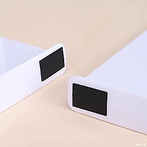 HAVIGET Acrylic Shelf Dividers for Closet Organization - Cabinet and Bookshelf Organizer for Shirt, Handbag, Sweater, Purse and Books - Plastic Separator in Kitchen, Bedroom, Garage (White, 8 Packs)