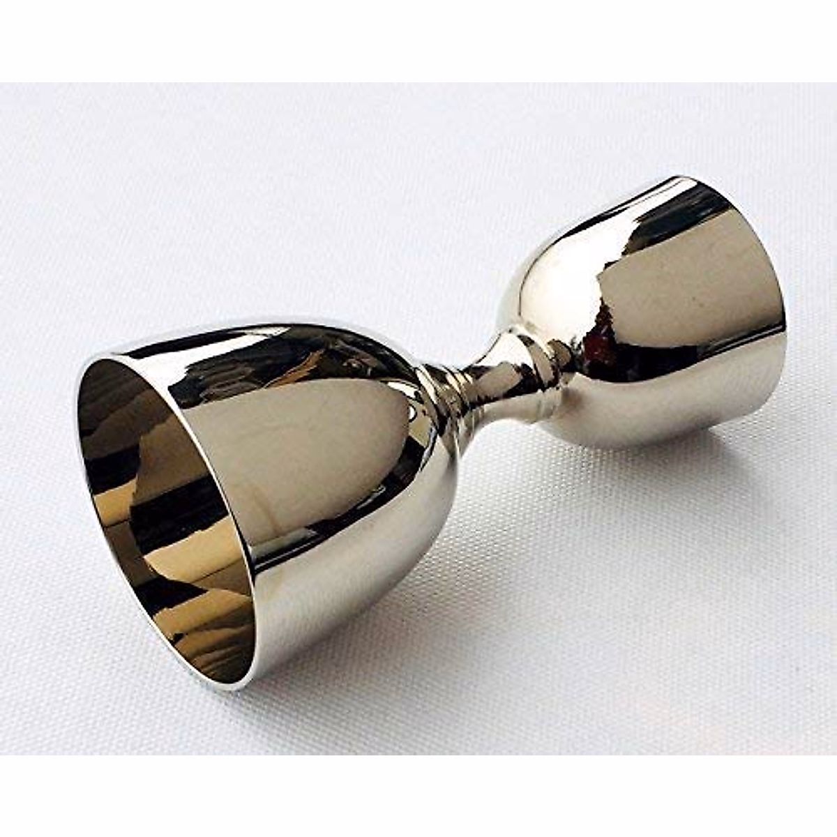 Stainless Steel Jigger shot glass Double Sided Peg Measure (60ml and 30ml, Silver)