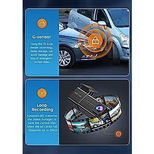 Dash Cam WiFi 2.5K 1440P Front Dash Camera for Cars, E-YEEGER Car Camera Mini Dashcams with App, Night Vision, 24H Parking Mode, G-Sensor, Loop Recording, 32G Card, Support 256G Max