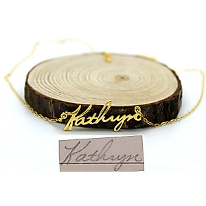 Personalized Handwriting womens Necklace Handwriting Jewelry, Custom Signature Necklace - Your Actual Handwriting - 925 Sterling Silver