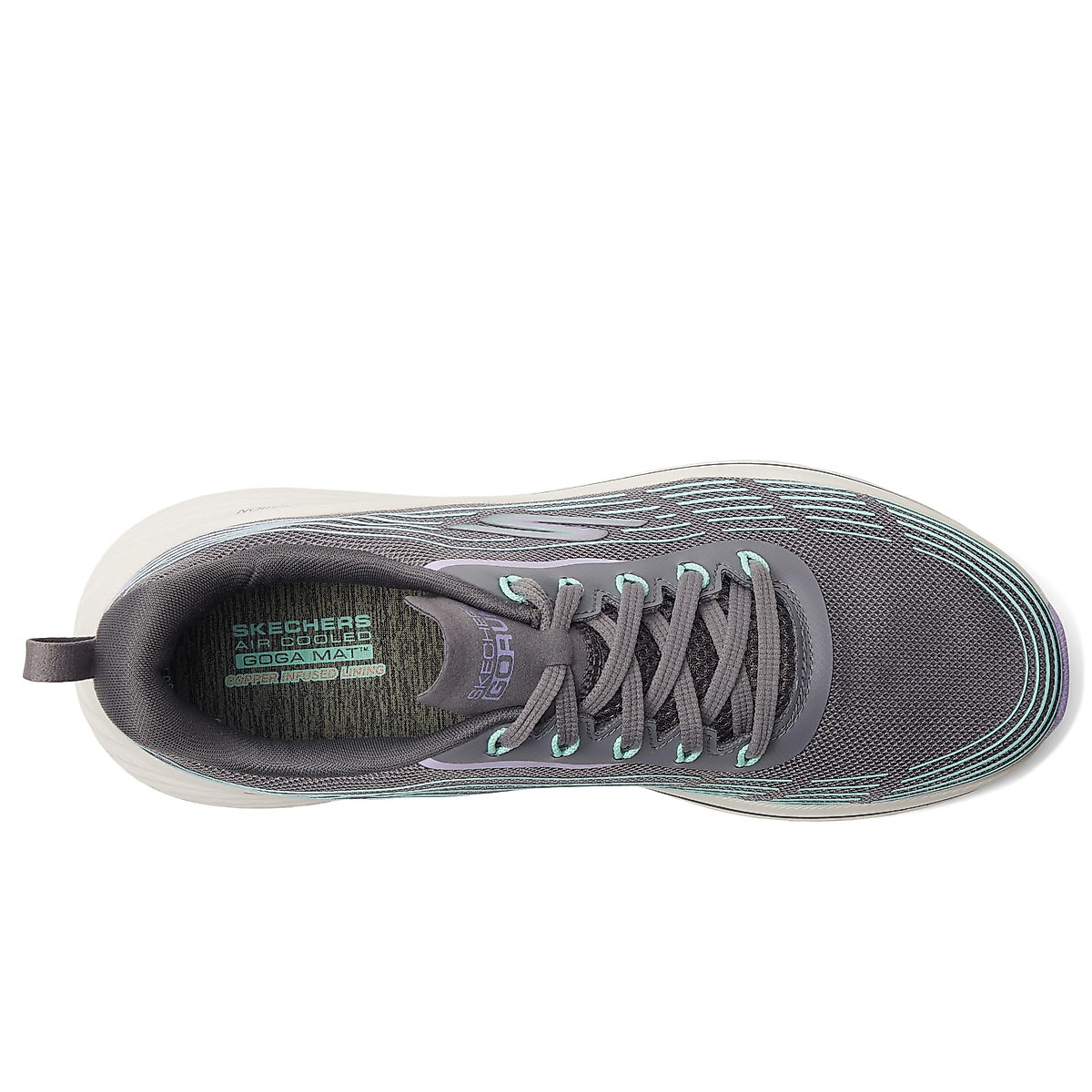 Skechers Women's Max Cushioning Elite 2.0 Sneaker, Charcoal/Lavender, 9.5