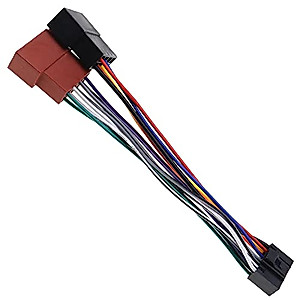 Car Stereo Radio Wiring Harness Connector Adaptor 16 Pin Port to Mini ISO 8 Pin Plug Wiring Cable Compatible with Kenwood KDC3080 4040 4050 4060 4070