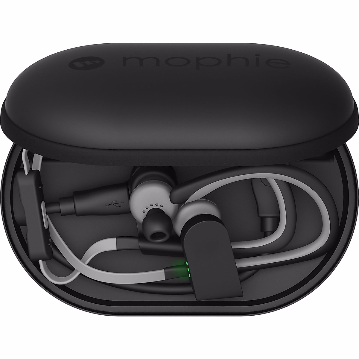 mophie Power Capsule External Battery Charger for Fitbit Flex, Beats by Dre, JBL Wireless Earbuds - Black
