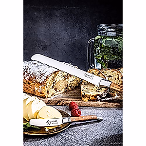Laguiole Style de Vie Butter knives Luxury Line, set of 4, olive wood