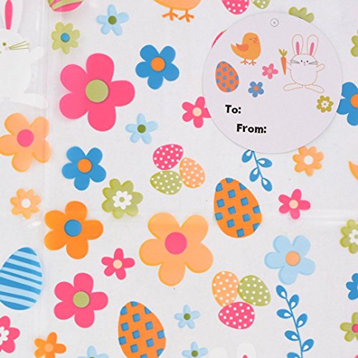 (2) Pack of Easter Cellophane Basket Bags 22-in. X 25-in