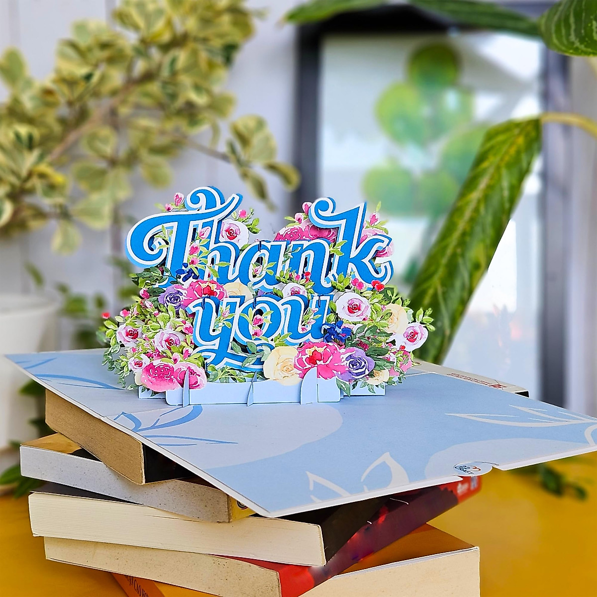 By 22CRAFT - Thankyou Pop Up Birthday Cards For Women, Mom, Wife, 6"x 8" Birthday Card From Daughter, Son, Kids