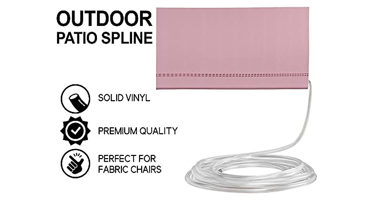 NATIKON 1/4" Vinyl Patio Chair Spline - 25 FT Replacement