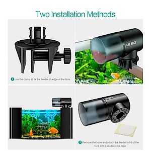 Automatic Fish Feeder for Fish Tank Timer Feeder for Vacation and Weekend Programmable Electric Fish Feeds Fish Food Dispenser for Aquarium Tank