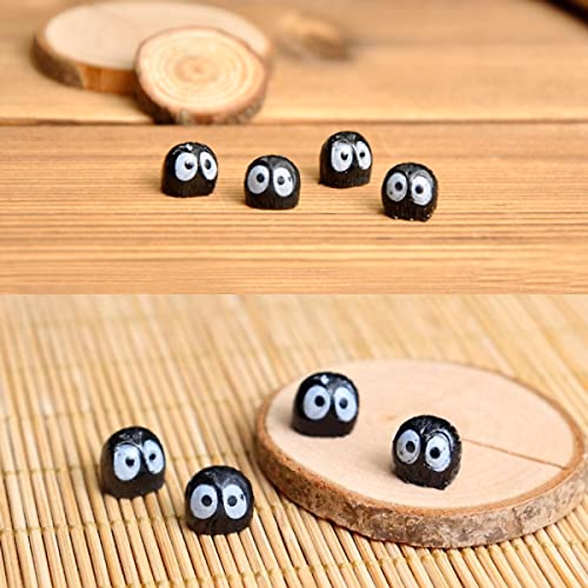 Glow in Dark Tree Elves,Mini Resin Briquette Elves,Gardening Potted Decorative Doll,Figurine Ornaments,Miniature Landscape Fairy Garden Gnome Decoration,Patio,Balcony,Outdoor,Lawn Decorations 50PCS