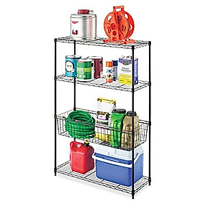 Whitmor 6310-7205 Supreme Black Storage Center