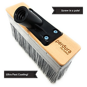 Deck Stain Brush Applicator - Deck BOSS by Perdura - 7 inch Paint Brush - Stain Seal and Paint for Floor and Fence - Brush Tool for Water and Oil Based Coatings on Wood and Concrete Rough or Smooth