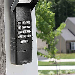 Garage Outlet Keyless Door Opener Backlit Keypad Yellow Learn Button 9V Battery for Liftmaster 877LM 8065 8155 8165 8355 8360 Chamberlain Craftsman