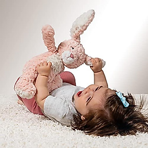 Mary Meyer Putty Nursery Wind-Up Musical Soft Toy, 12-Inches, Musical Pink Bunny