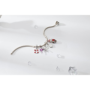 Pride Rainbow Heart LGBTIQ+ 925 Sterling Silver Charms Beads Pendants for Pandora Bracelets & Necklaces Etc