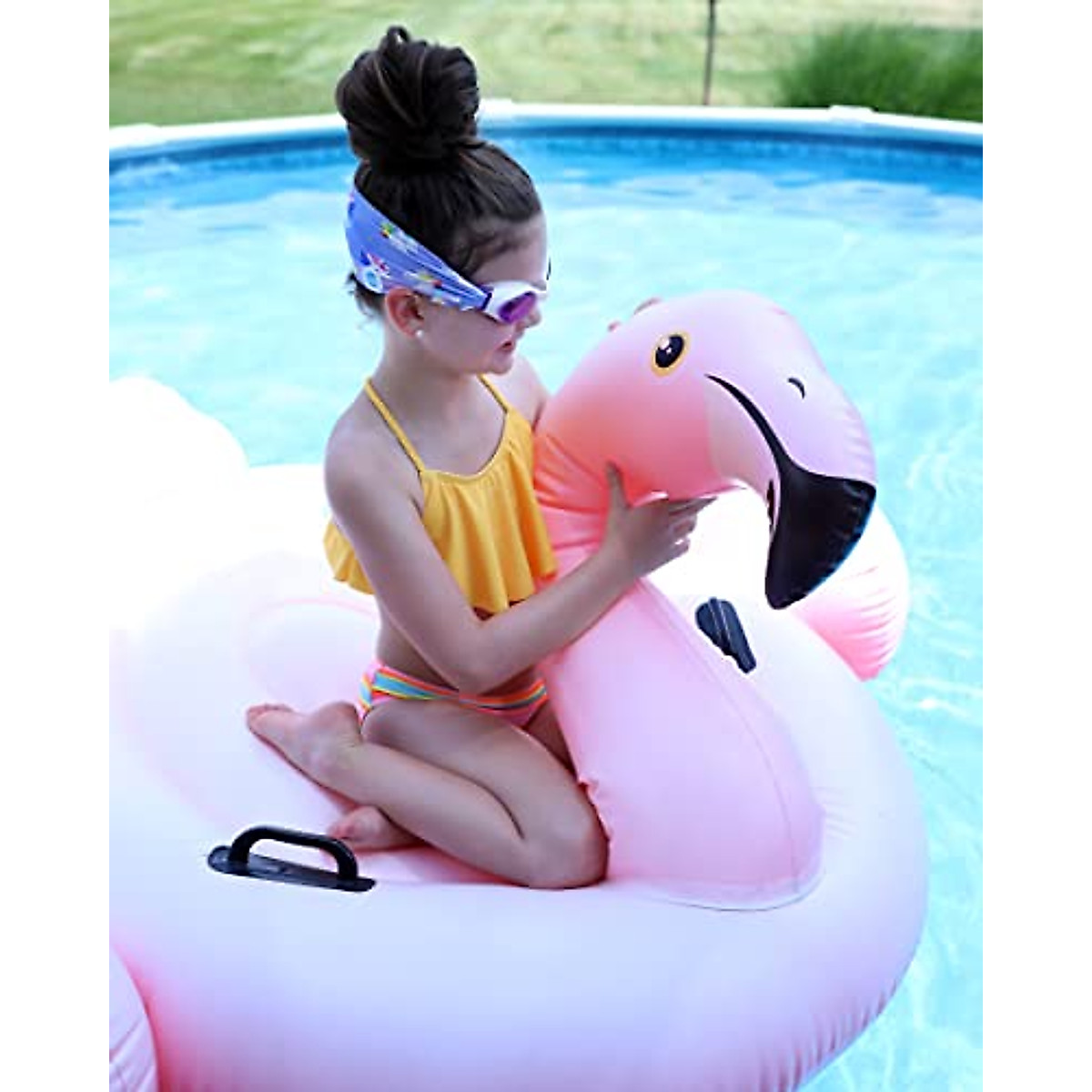 Splash Place SWIM GOGGLES with Fabric Strap - RAINBOW UNICORN | Fun, Fashionable, Comfortable - Adult & Kids Swim Goggles