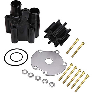 Water Pump Housing and Impeller Repair Kit Replacement for Mercruiser Alpha Bravo Engines Water Pump - Replace Sierra 18-3150, Quicksilver 807151A14, Mercury 46-807151A14, 46-807151A7