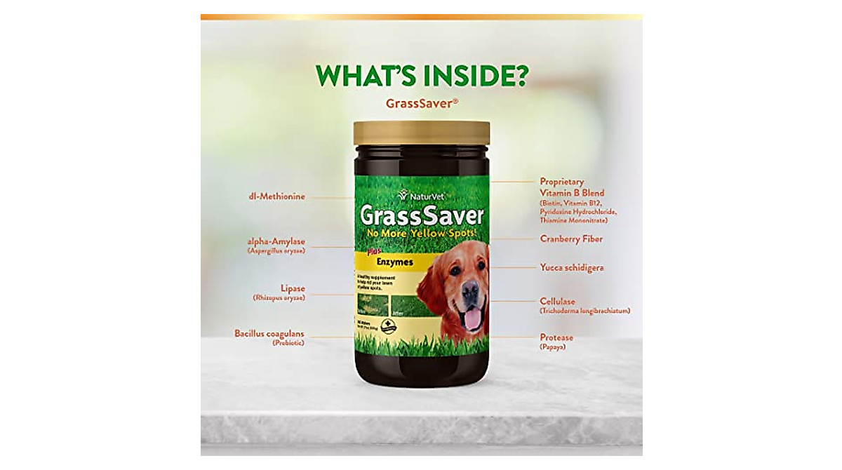 NaturVet GrassSaver Wafers - Keep Your Lawn Green