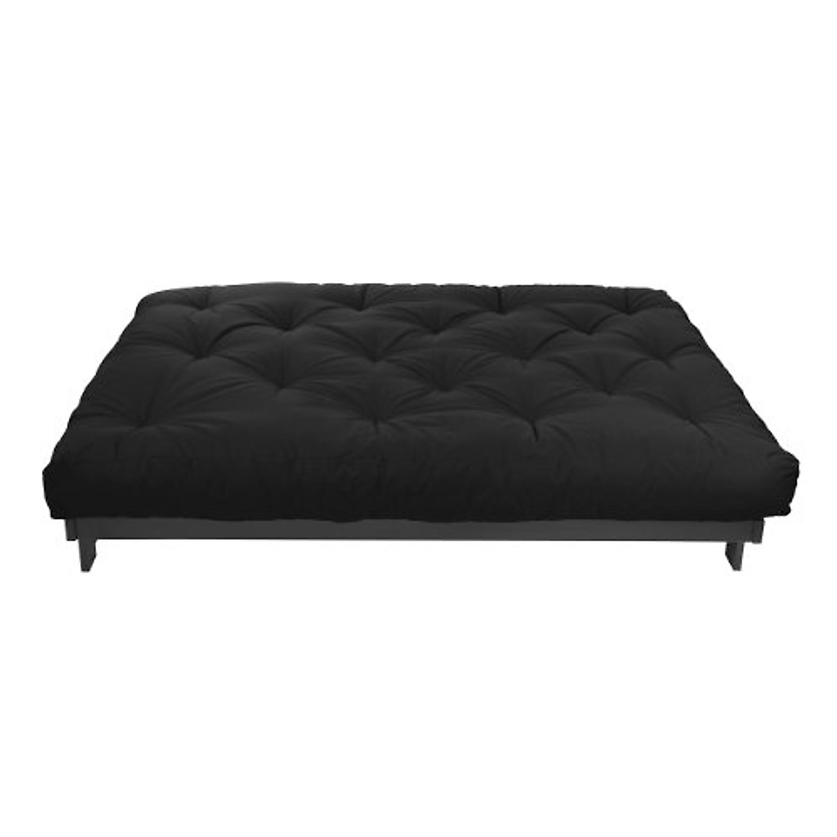 Trupedic Poly Solid Full Futon Mattress, 10-inch, Black