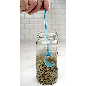 RSVP International Silicone Stir Spoons, 10 inch, Multi-Color | BPA-Free | Prefect for Stirring Drinks & Getting to the Bottom of Jars | Dishwasher Safe