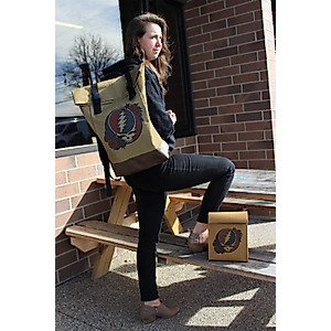 Ripple Junction Grateful Dead Steal Your Face Logo Roll-Top Backpack Officially Licensed