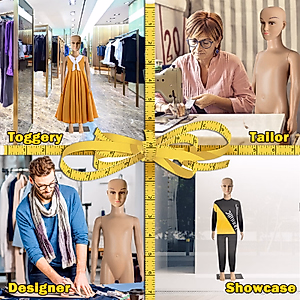 Kids Mannequin Full Body Realistic Adjustable Detachable Manikin Display Head Turns Dress Form W/Metal Base