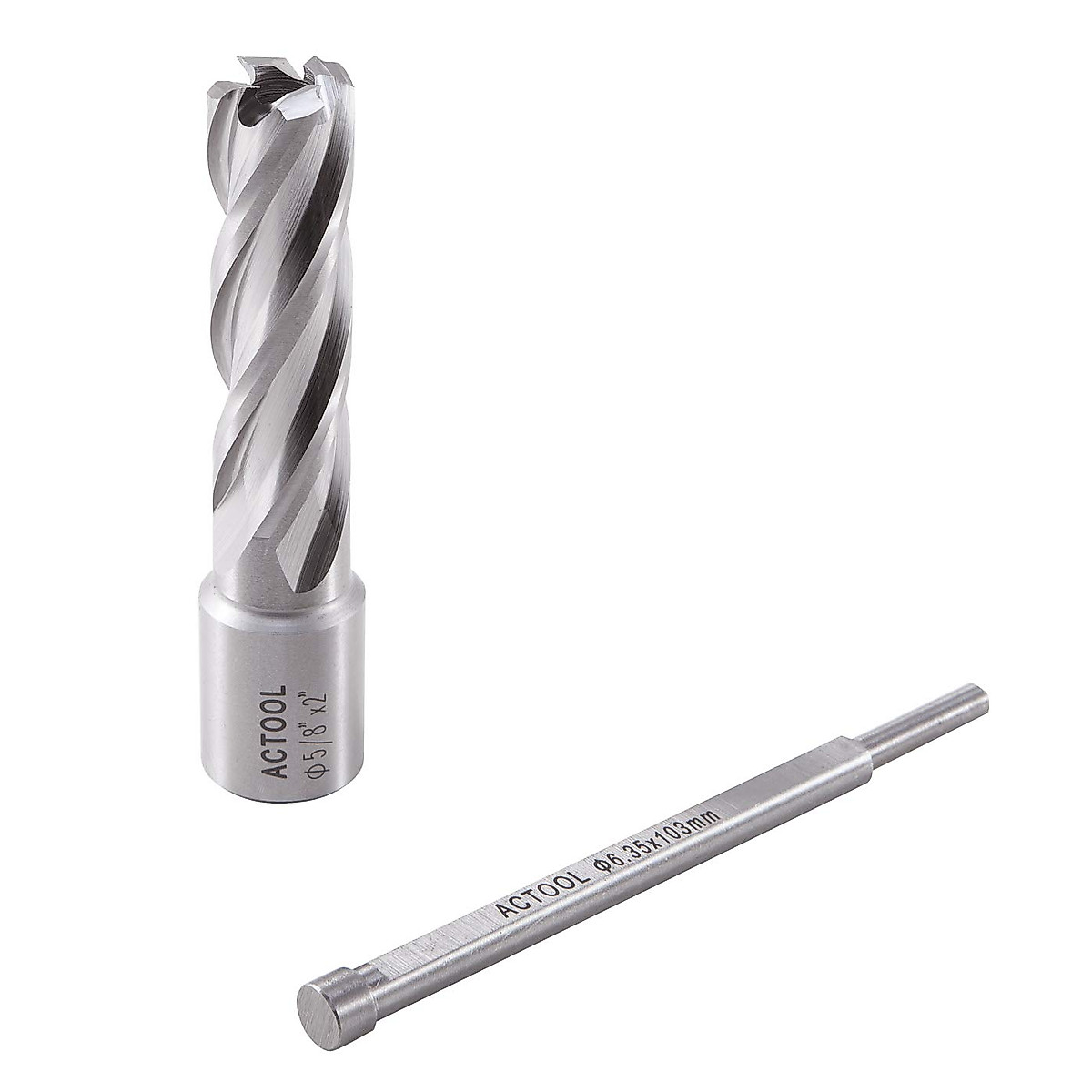 ACTOOL 5/8" Diameter × 2" Depth of Cut HSS ANNULAR Cutter with 3/4'' Weldon Shank