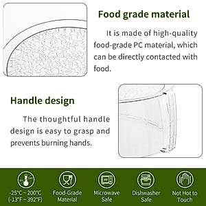 Microwave Splatter Cover for Food, Splash Guard Lid with Handle, Bug-resistant Cover for Food, Food Heating Cover, Easy to Wash & Food Grade Plastics (Tall & Short, 2-Pack)