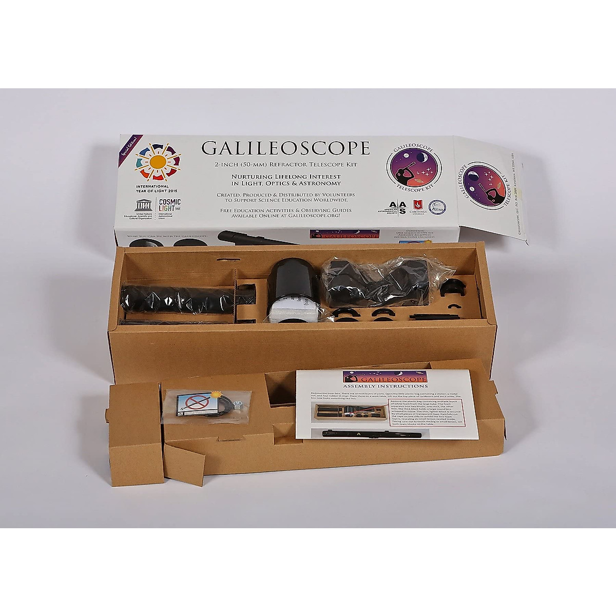 Explore Scientific Bresser Galileoscope 50mm Refractor Telescope Kit GSCOPE