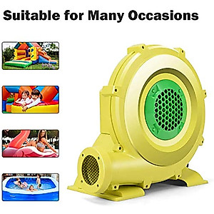 ReunionG 735W Air Blower, Pump Fan for Inflatable Bouncer, Bounce House and Bouncy Castle, Compact and Energy Efficient Commercial Blower (735W 1.0HP)