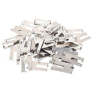 Angoily Solar Panel With Frame PV Grounding Clip Washer Spacer Stainless Steel Photovoltaic Ground Gasket Photovoltaic Rack Conductive Gasket 5mm 50pcs