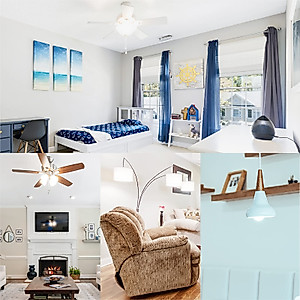 8 Pack E12 Ceiling Fan Light Bulbs, 60W Equivalent, Daylight White 5000K, Small Base LED Candelabra Light Bulb, Bright A15 LED Bulb, 120V, Non-dimmable