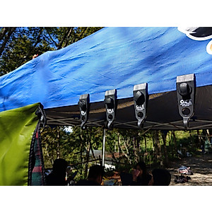 ORXPLUS TOOLS 4pcs Thumb Screw Tarp Clips with Hook Tent Clips Awning Clamp Set Tent Clamps for Camping Canopies, Car Cover, Winter Boat Cover, Pool Cover, Sun Shade