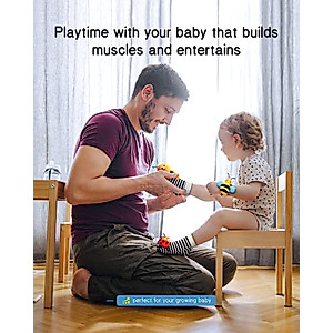 Baby Wrist Rattle Socks and Foot Finder Set, Perfect Baby Toys for 0-12 Months Newborn Boys and Girls As Baby Shower Gifts, Garden Bug Series