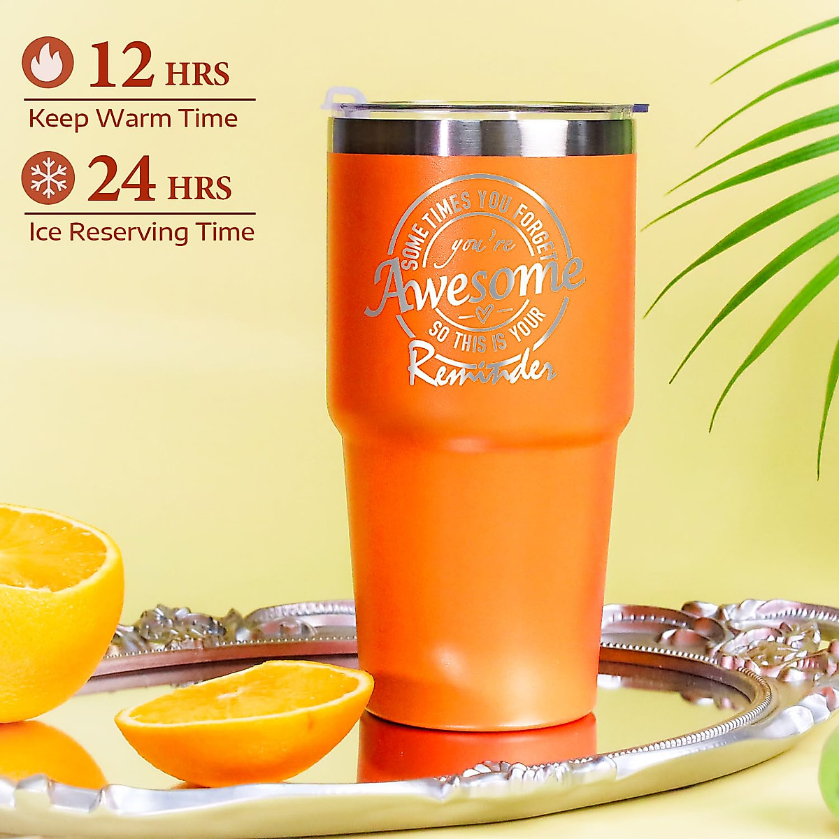 Gifts for Women, Mom, Wife, Girlfriend, Sister, Mothers Day, Birthday, Christmas, Valentine's Day Gifts-Lavender Spa Gift Basket Set(Orange)