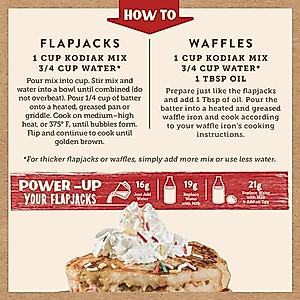 Kodiak Cakes Power Cakes - Protein Pancake Mix & Waffle Mix - 100% Whole Grain- Birthday Cake Flavor (Pack of 6)